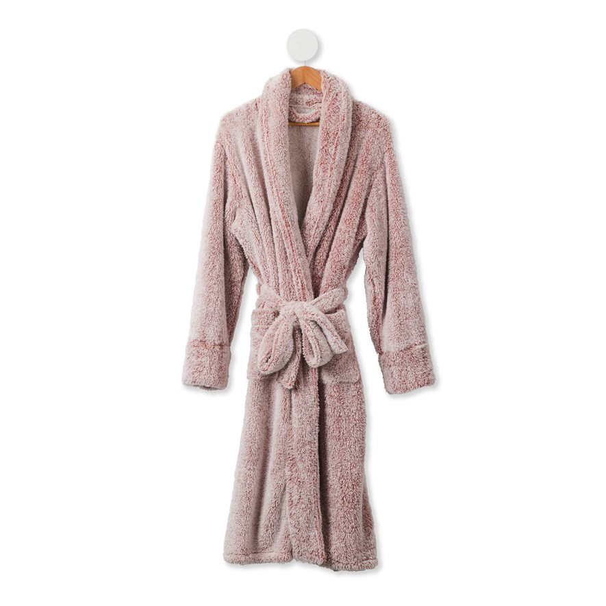 Moritz Fur Pink Snow Bathrobe | Adairs