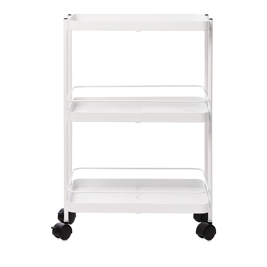 Home Republic - Flip Trolley White Metal | Adairs