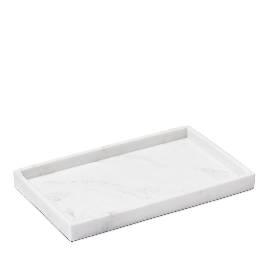 Milan White Rectangle Tray | Adairs
