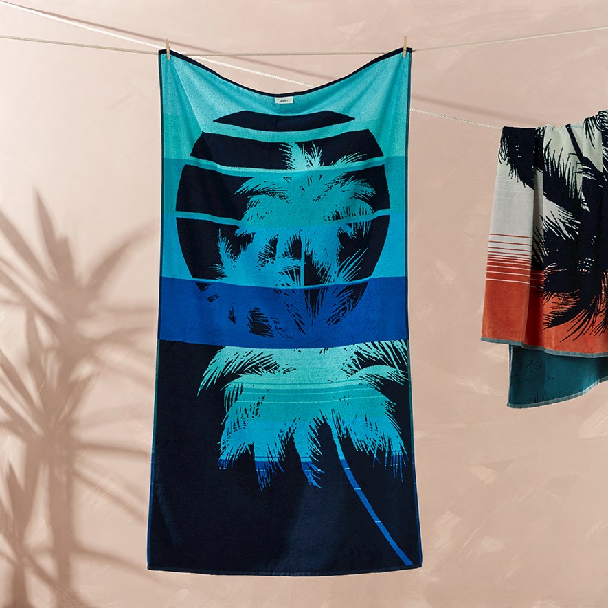 Velour Miami Beach Towel | Adairs
