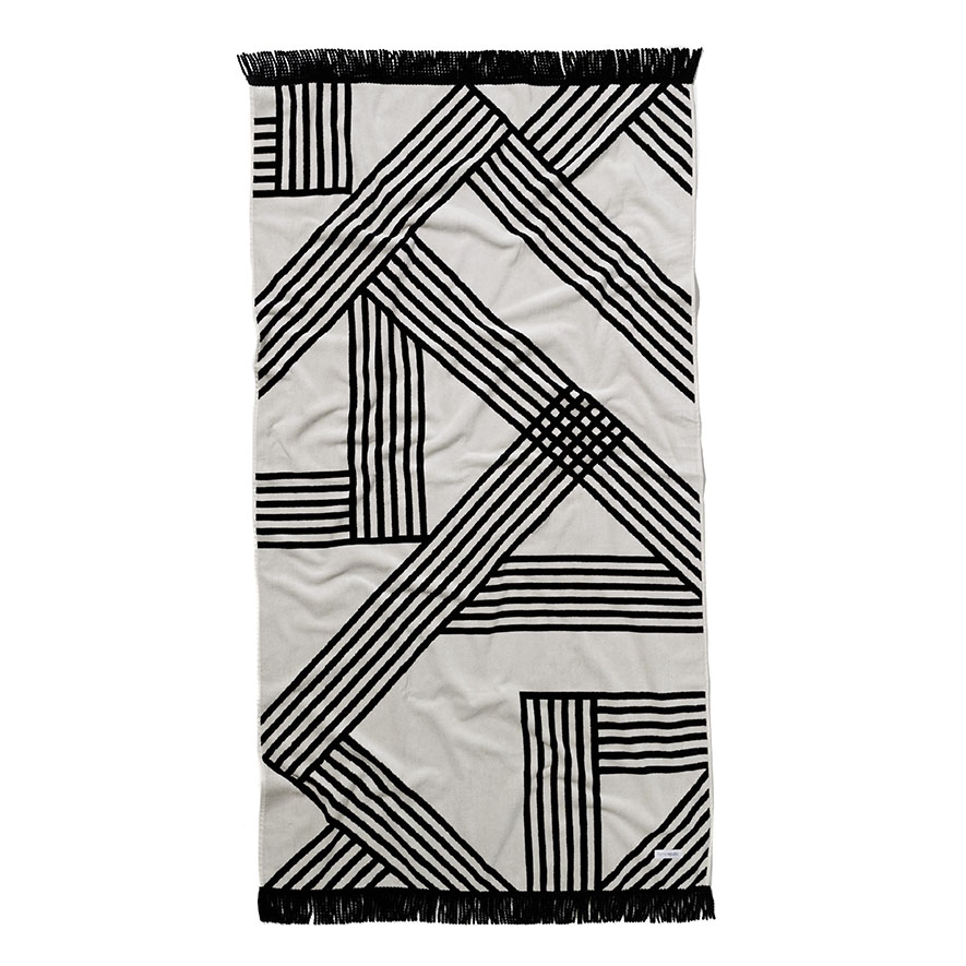 Home Republic - Velour Maze Beach Towel | Adairs