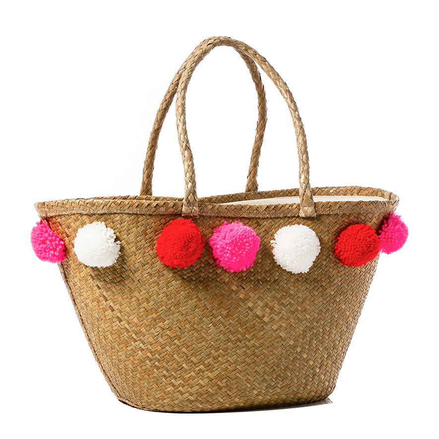 Beach Bag Pom Poms | Adairs