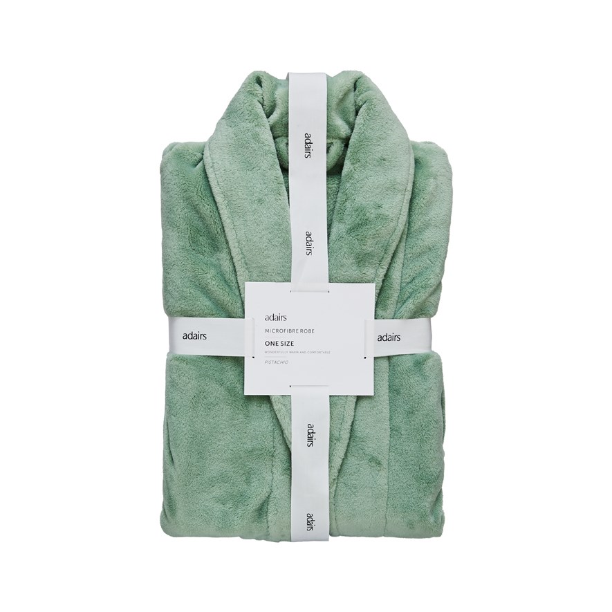 Pistachio Microfibre Robe | Adairs