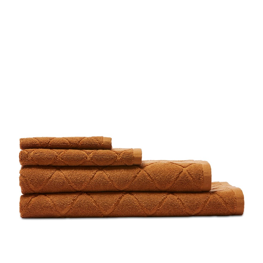 Maddison Ginger Check Towel Range | Adairs