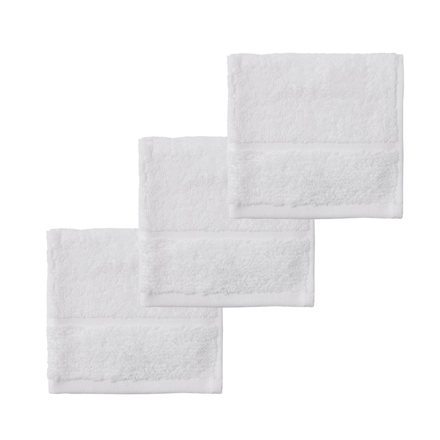 Escape White Face Washers | Adairs