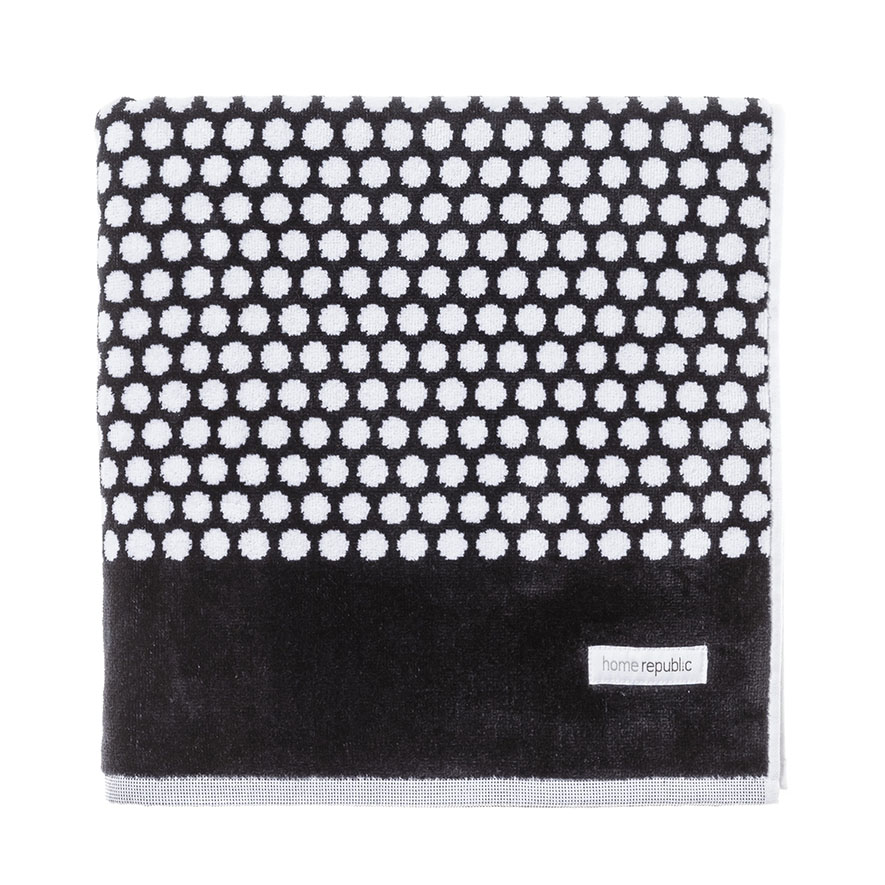 Home Republic - Eclipse Towel Black & White | Adairs