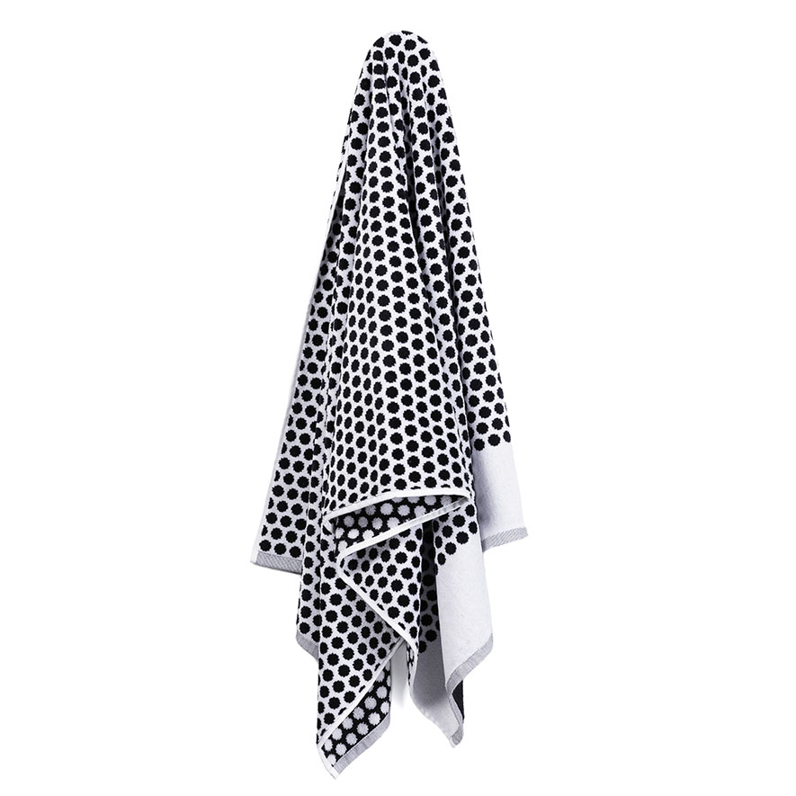 Home Republic - Eclipse Towel White & Black | Adairs
