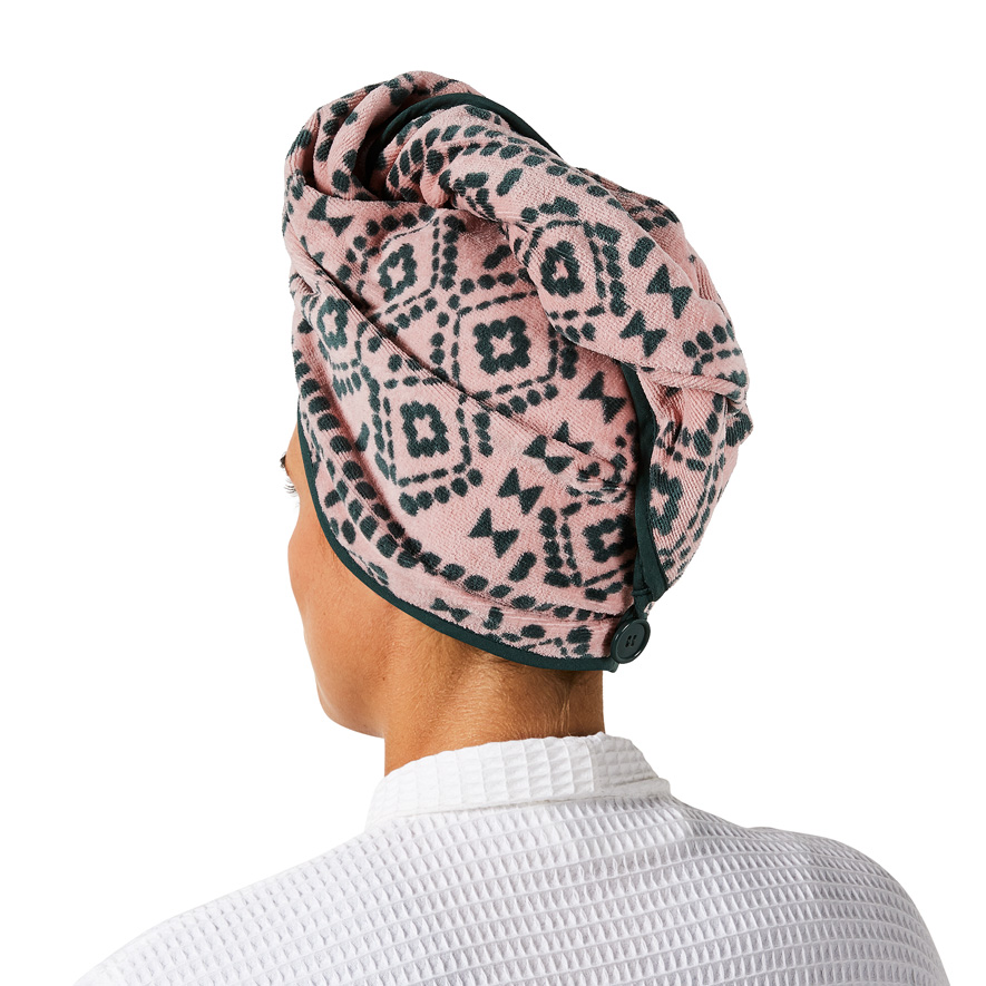 Printed Aztec Forest Hair Towel Wrap | Adairs
