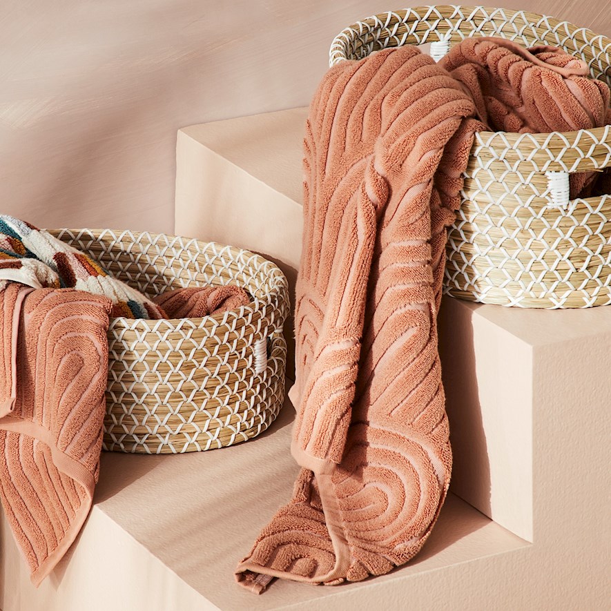 Archie Earth Marle Towel Range | Adairs