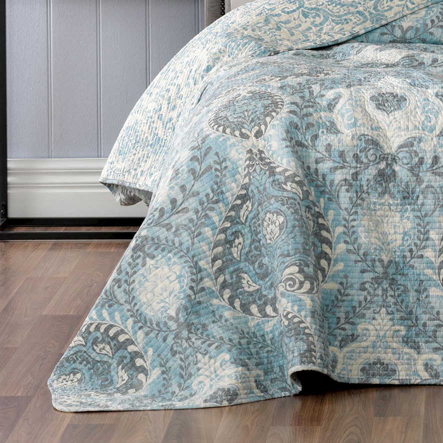 Bianca - Braidwood Blue Bedspread Set + Accessories | Adairs