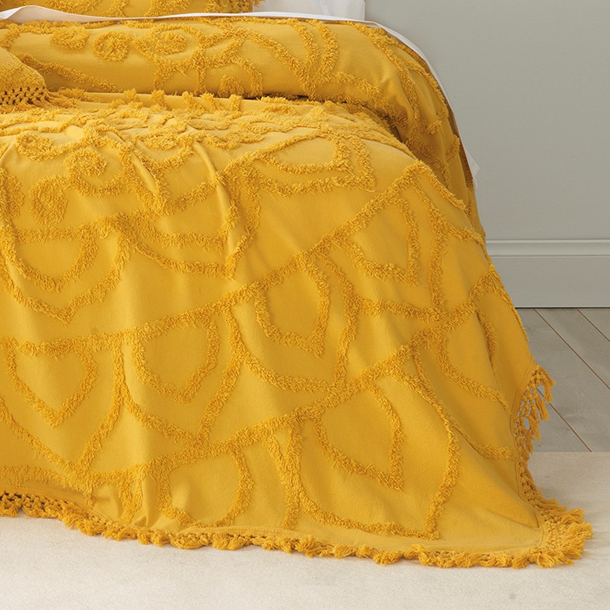 Bianca - Santorini Mustard Bedspread Set + Accessories | Adairs