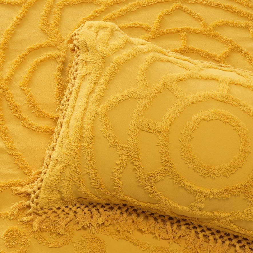 Bianca - Santorini Mustard Bedspread Set + Accessories | Adairs