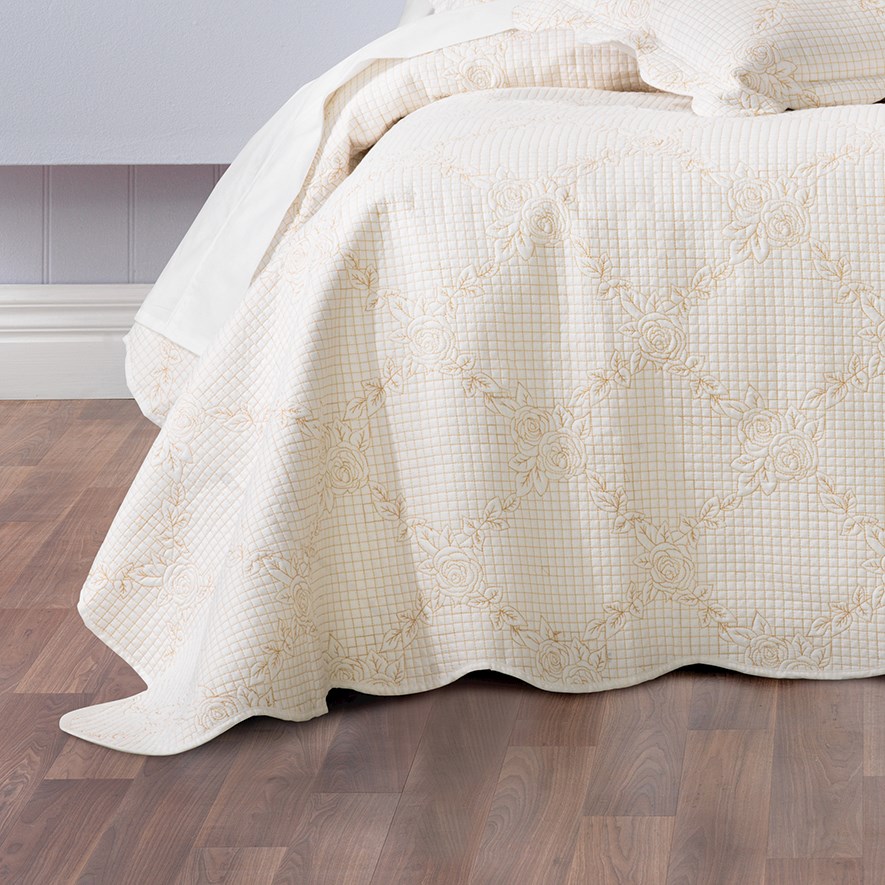 Bianca - Belle Ecru Bedspread Set + Accessories | Adairs
