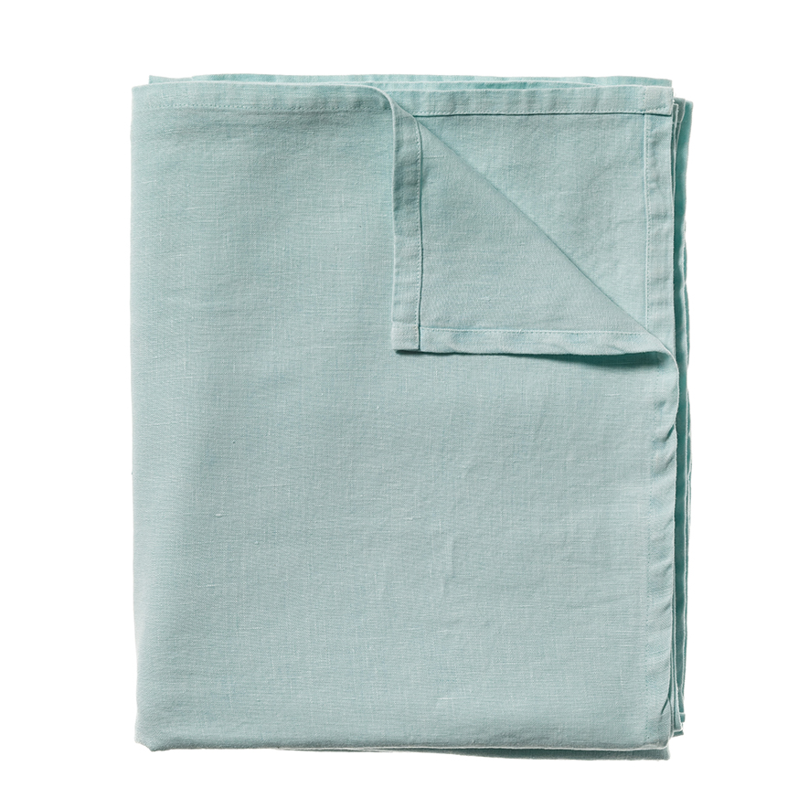 Vintage Washed Fresh Mint Linen Blanket | Adairs