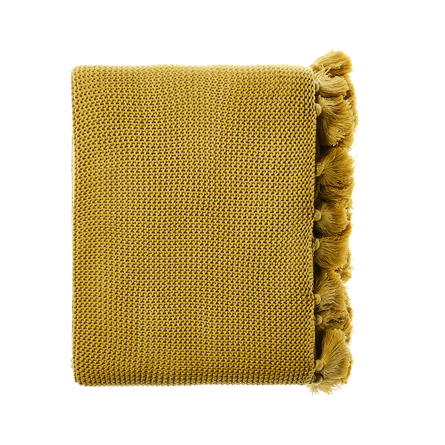 Home Republic - Casablanca Mustard Blanket | Adairs