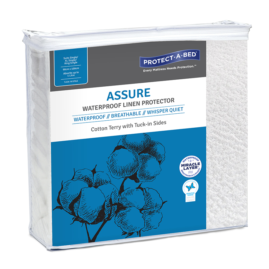 Protect A Bed - Assure Double Sided Cotton Terry Linen Protector | Adairs