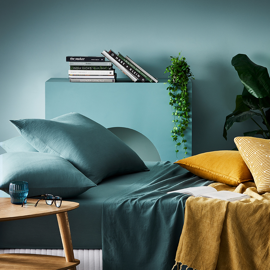 Microplush Azure Sheet Set | Adairs