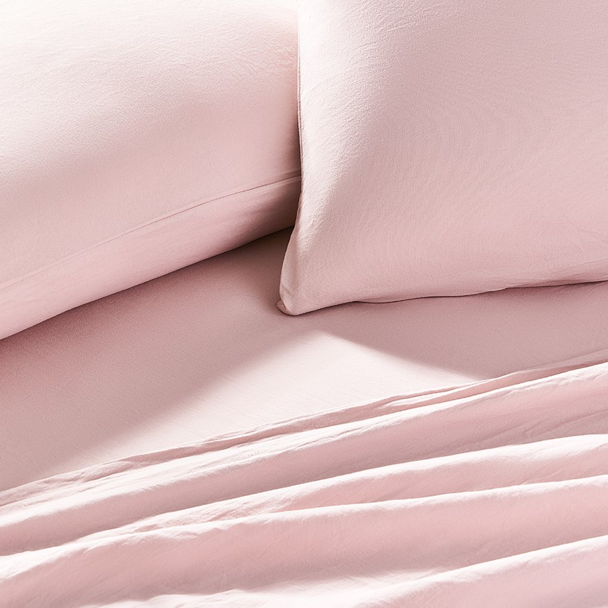 Microplush Violet Sheet Set | Adairs