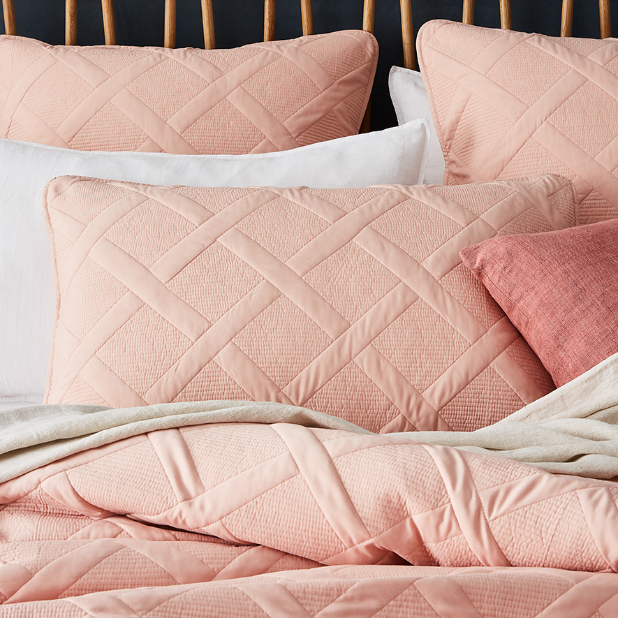 Metro - Hex Rose Quilt Cover Set + Separates | Adairs