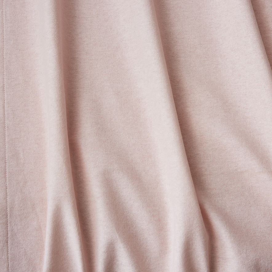 Metro - Plain Dye Flannelette Blush Sheet Set | Adairs