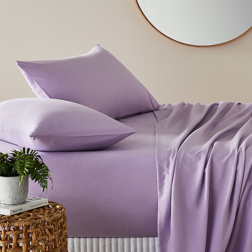 Microplush Grape Sheet Set | Adairs