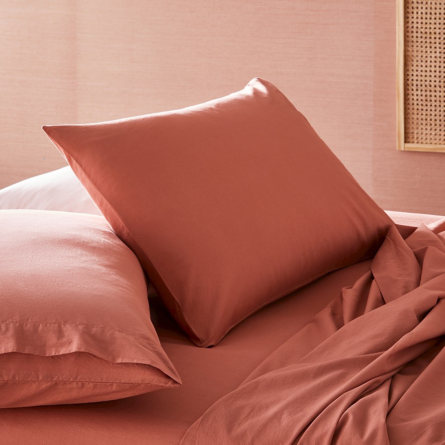 Prewashed Cotton Clay Sheet Set | Adairs