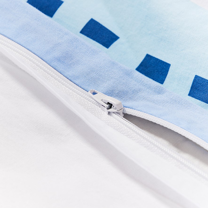 Metro - Sammy Stripe Blue Cot Quilt Cover Set | Adairs