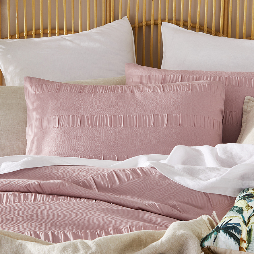 Rebekah Pink Quilt Cover Set + Separates | Adairs