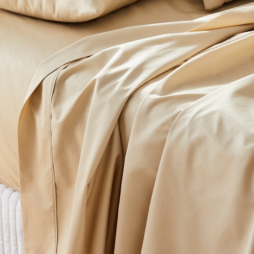 Metro - 1500TC Brooklyn Sand Sheet Set | Adairs