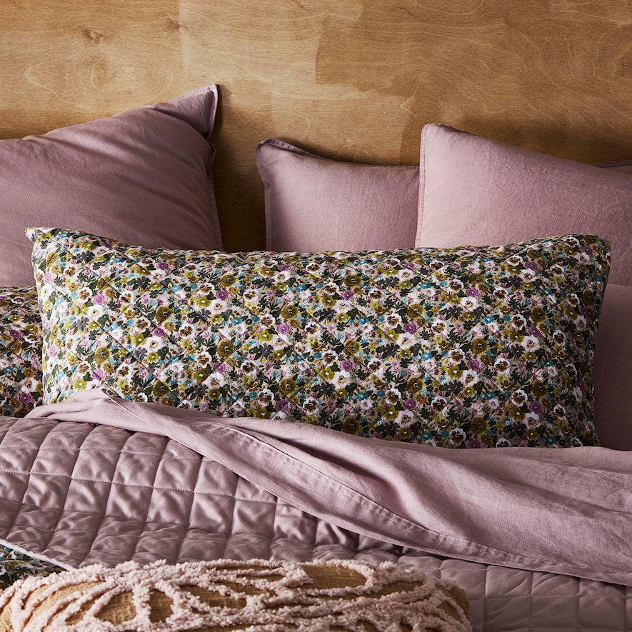 Home Republic - Viola Quilted Viola Pillowcase | Adairs