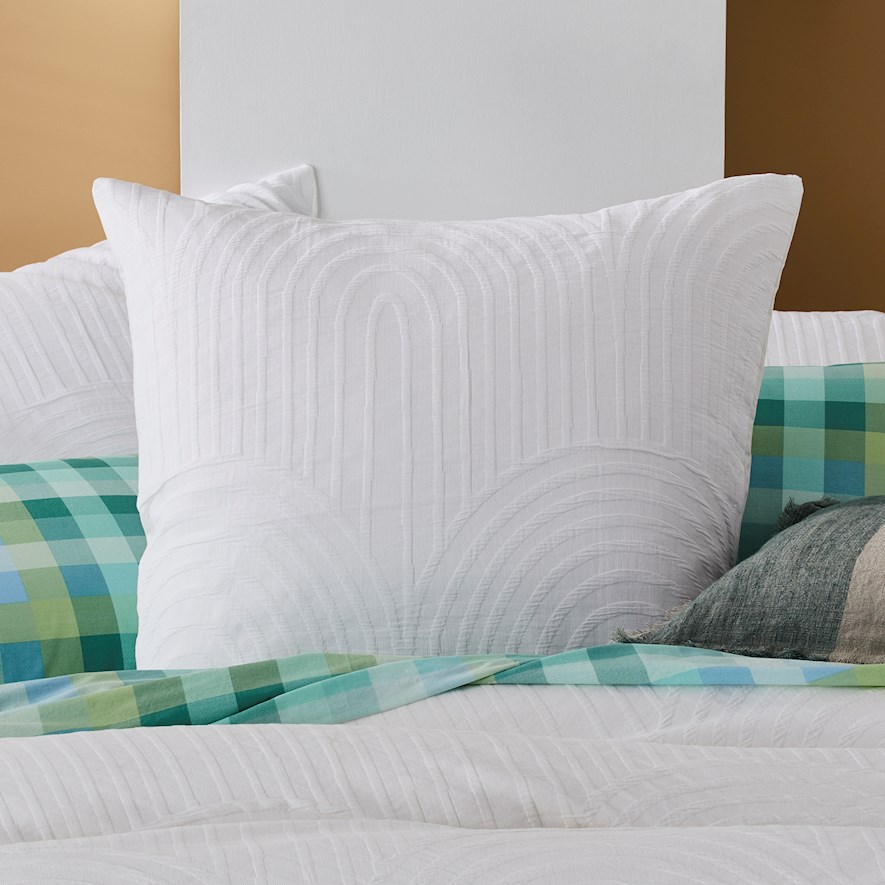 Andie White Matelasse Pillowcase | Adairs