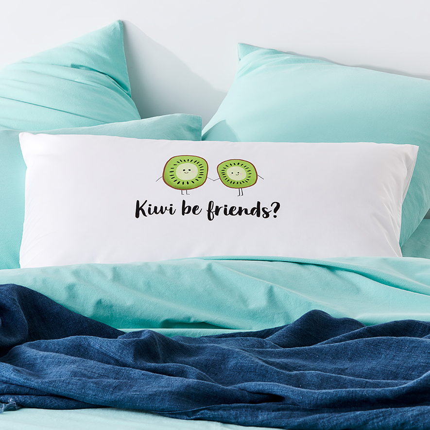 Home Republic - Text Pillowcase Kiwi Be Friends | Adairs