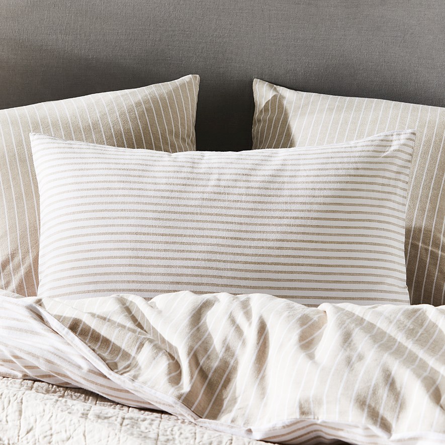 Vintage Washed Linen Stripe Pillowcase | Adairs