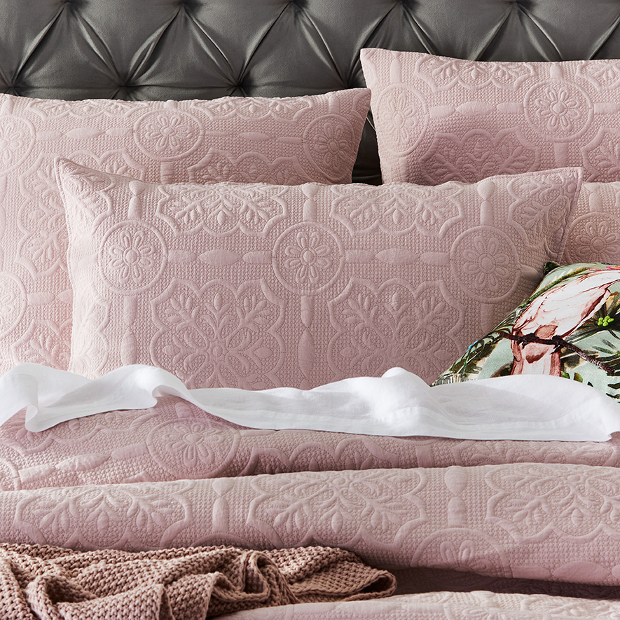 Home Republic - Willa Quilted Pillowcase | Bedroom | Adairs