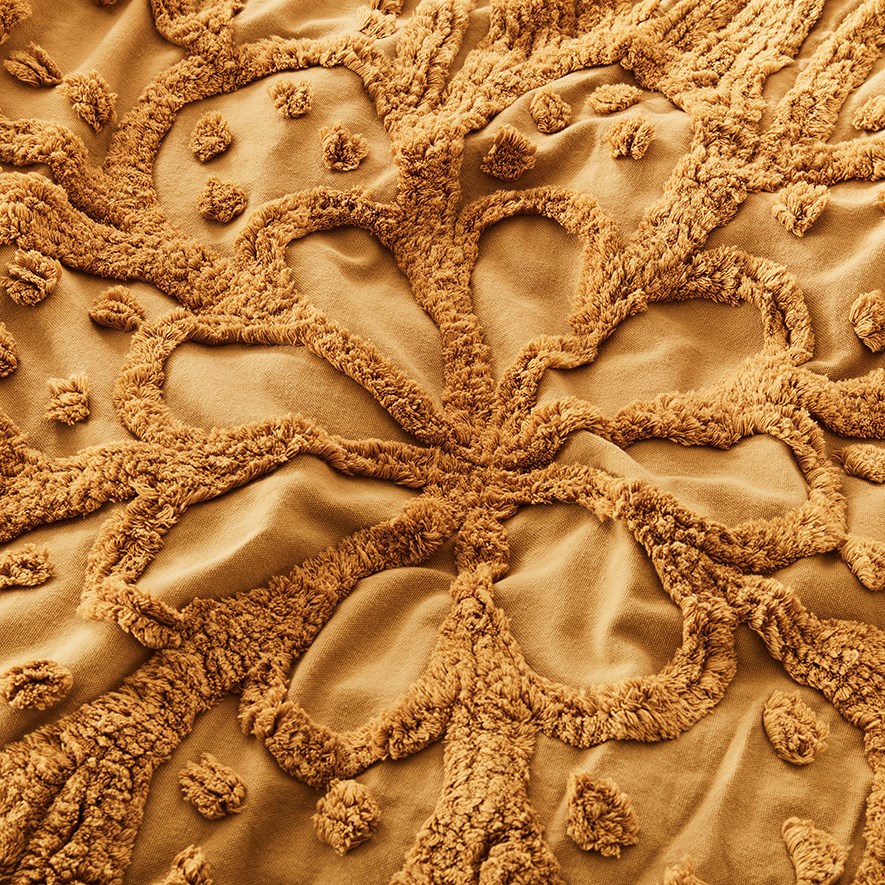 Tilly Tufted Spice Quilt Cover Separates | Adairs