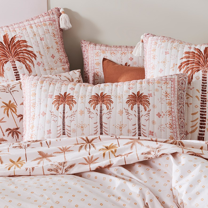 Kai Quilted Clay Quilt Cover Separates | Adairs