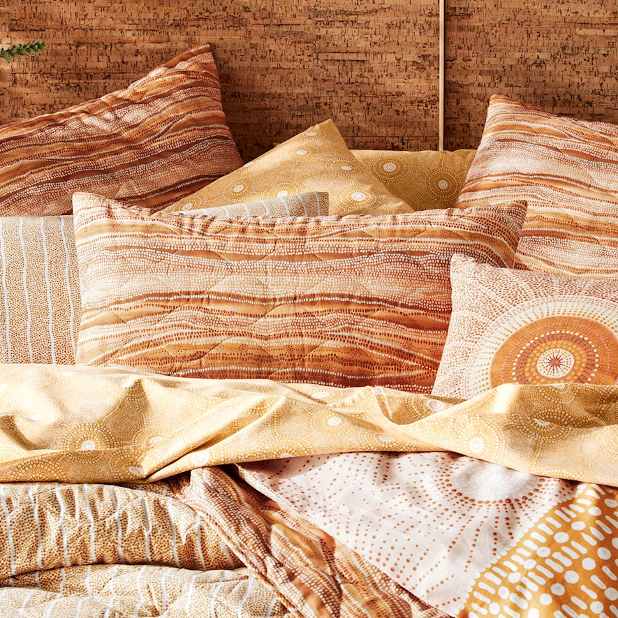 Brad Turner Biren Jagun Earth Coverlet Separates | Adairs