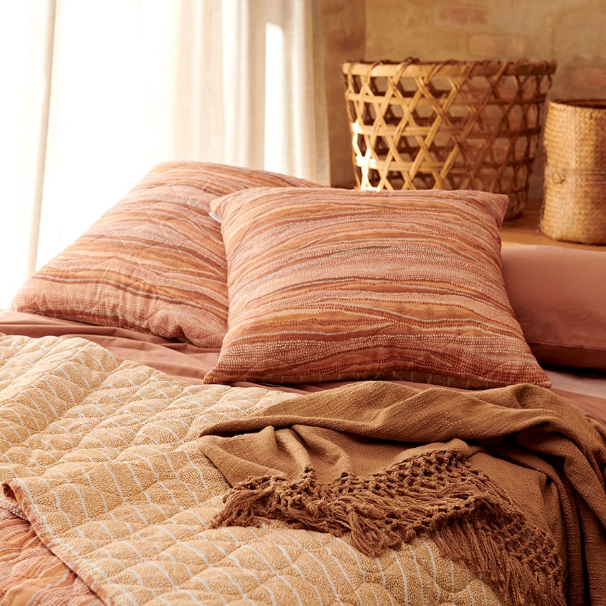 Brad Turner Biren Jagun Earth Coverlet Separates | Adairs