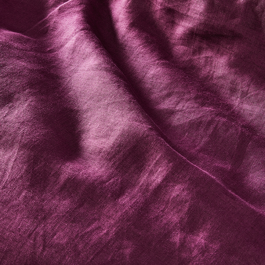 Vintage Washed Linen Wine Quilt Cover Separates | Adairs