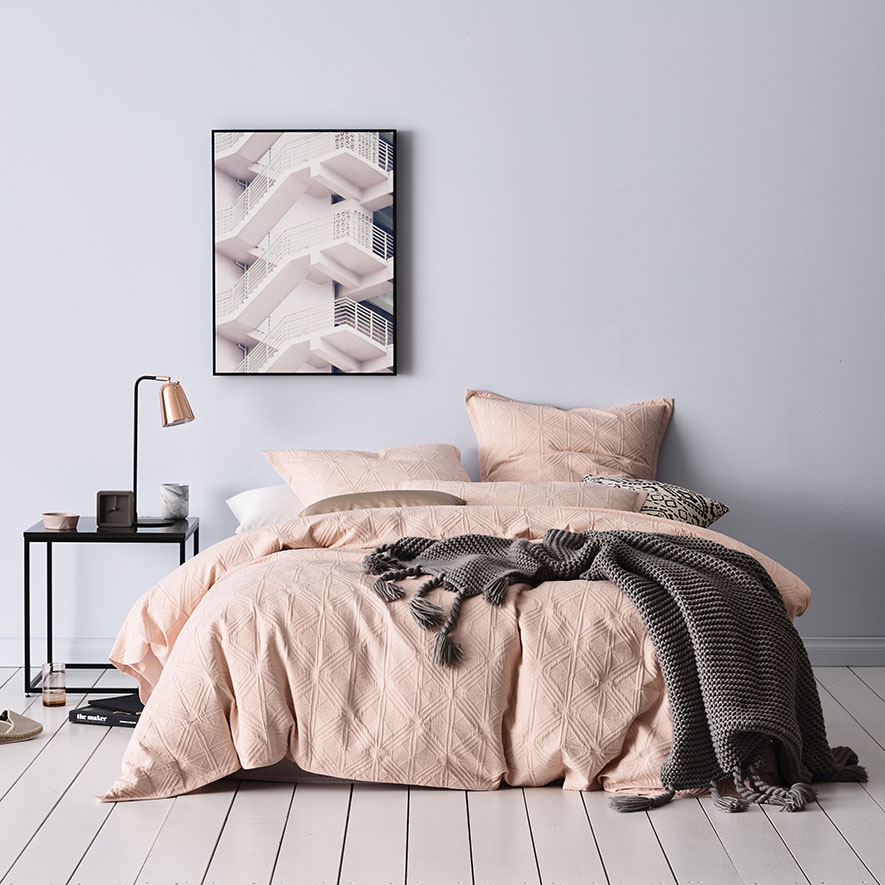 Home Republic - Villa Blush Quilt Cover Separates | Adairs