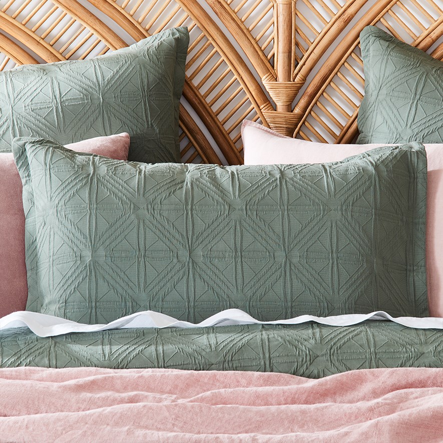 Villa Khaki Quilt Cover Separates | Adairs