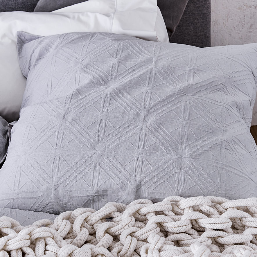 Home Republic - Villa Soft Grey Quilt Cover Separates | Adairs