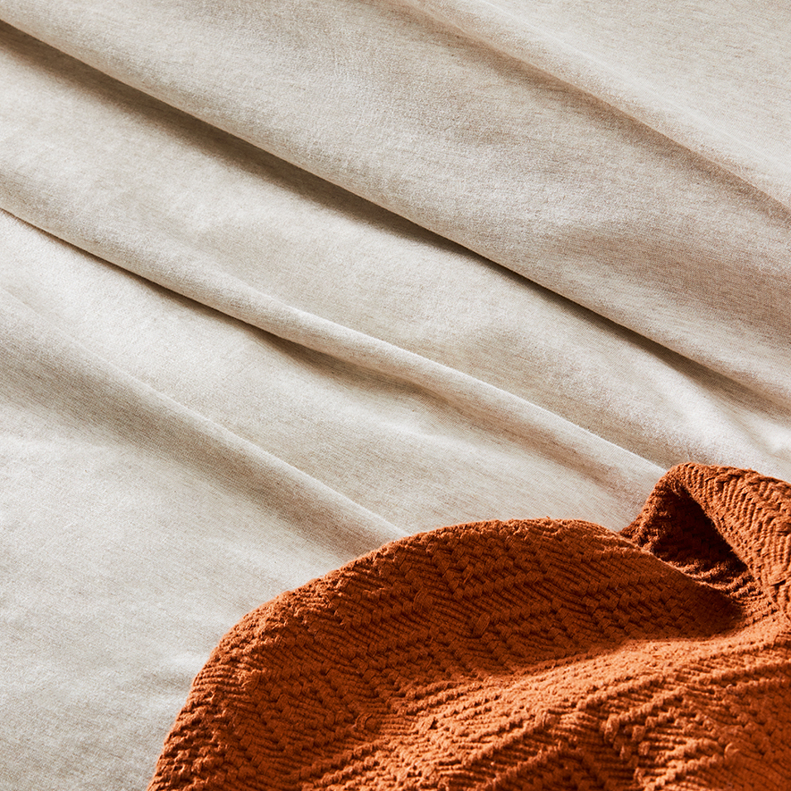 Ultra Soft Jersey Oatmeal Quilt Cover Separates | Adairs