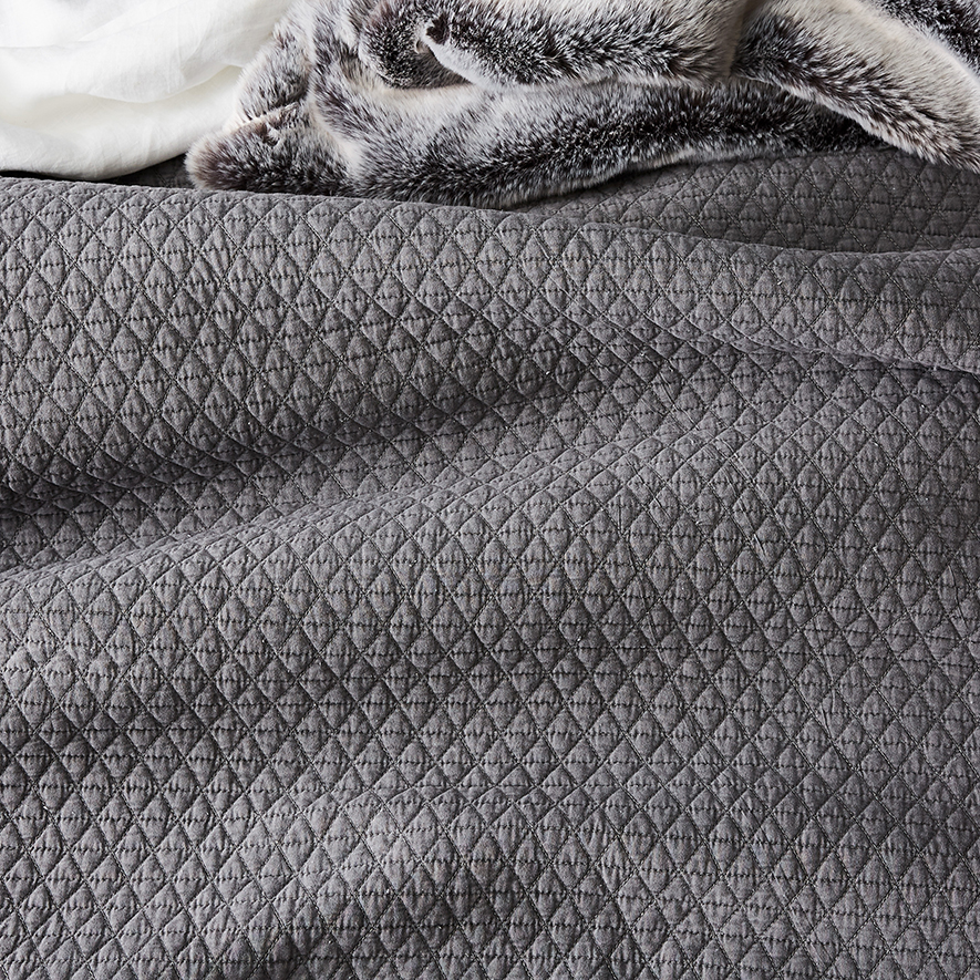 Home Republic - Bristol Grey Coverlet Separates | Adairs