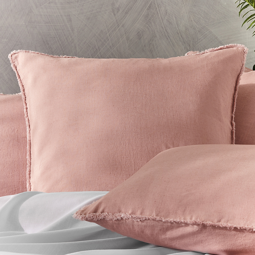 Bamboo Linen Pink Quilt Cover Separates | Adairs