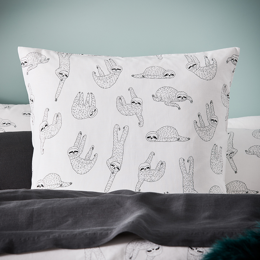 Novelty Sloth Quilt Cover Set + Separates | Adairs