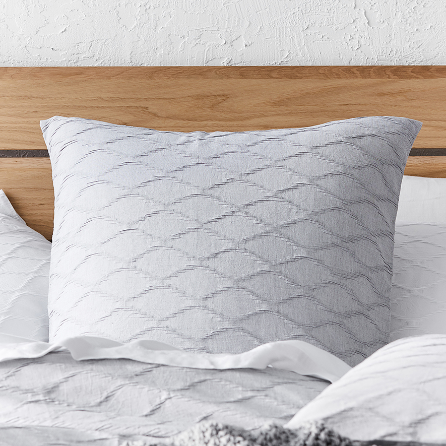 Home Republic - Echo Grey Quilt Cover Set + Separates | Adairs