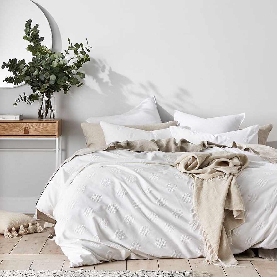Home Republic - Jager Snow Quilt Cover Set + Separates | Adairs