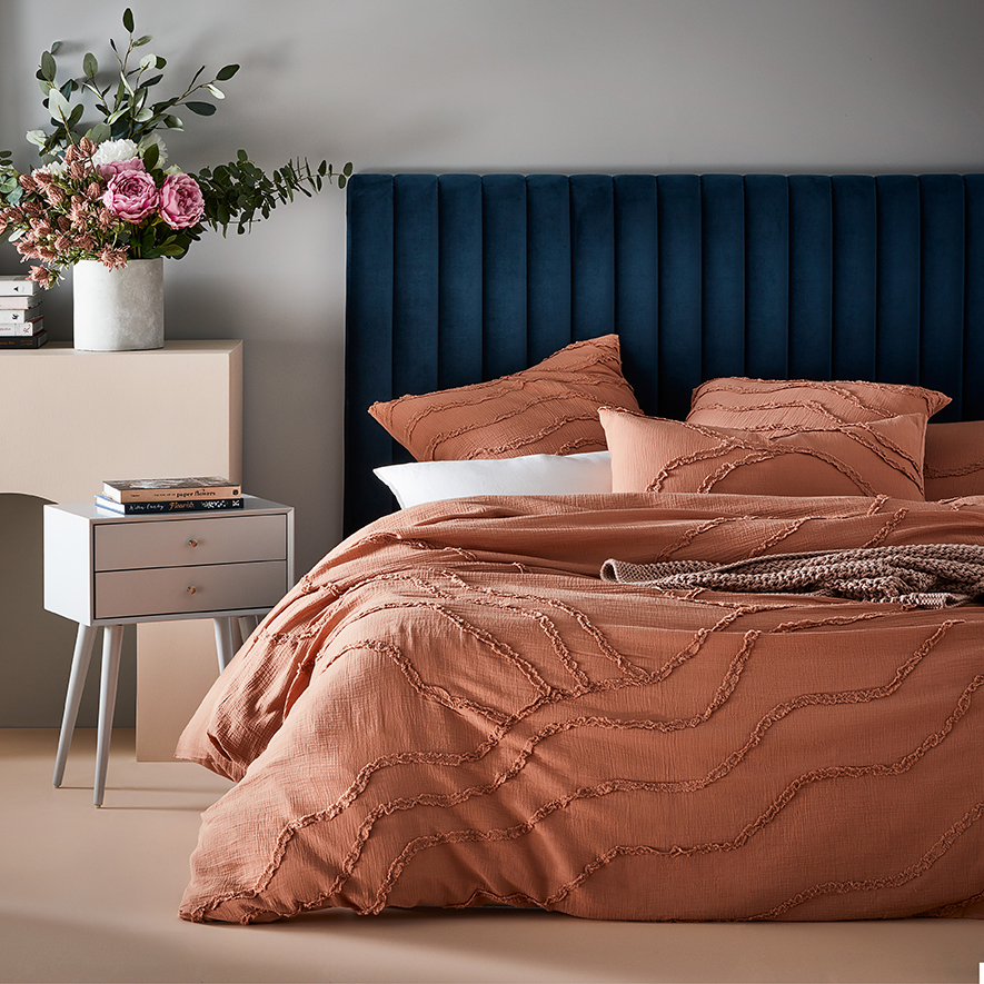 Home Republic - Serenity Clay Quilt Cover Separates | Adairs