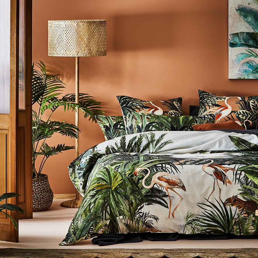 Home Republic - Palma Pine Quilt Cover Set + Separates | Adairs